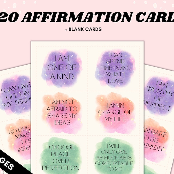 Mental Health Cards - Etsy