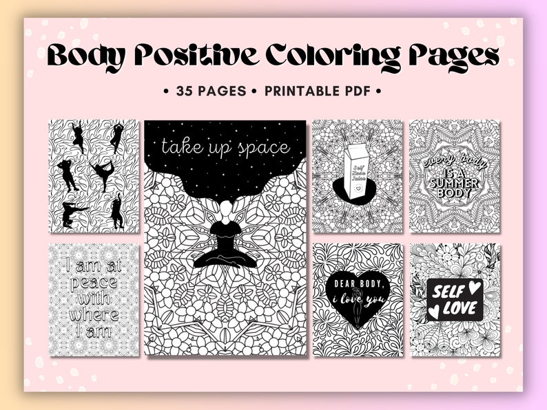 Body Image Bundle, Body Positive Workbook, Teen Body Image, Body ...