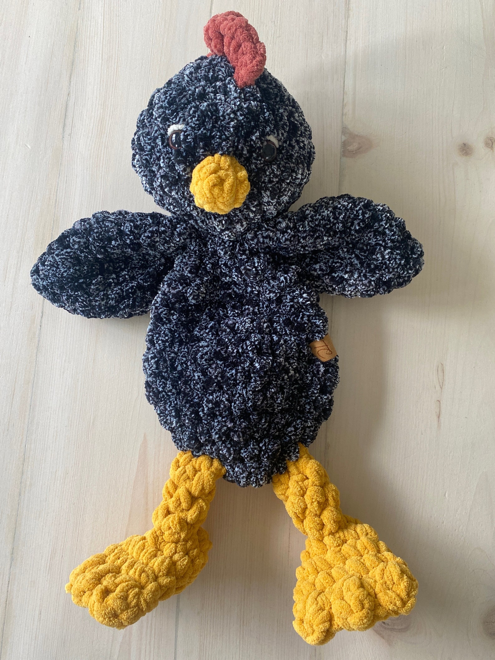 Cooper the Chicken Snuggler / Lovey Chicken Toy Crocheted ready to Ship ...