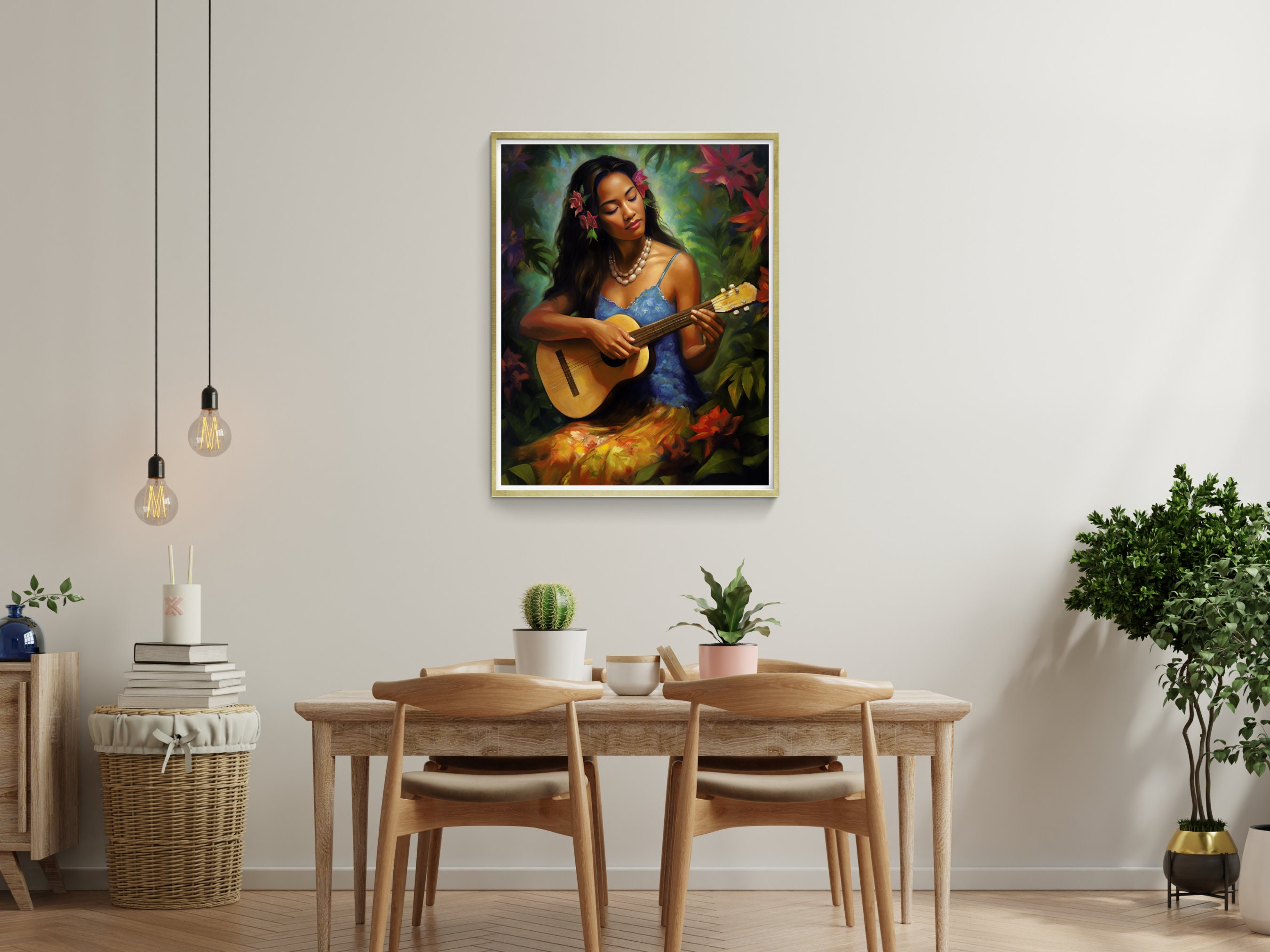 Hawaii Digital Download Commercial Use Hula Girl Hawaii Girl Wall Art ...