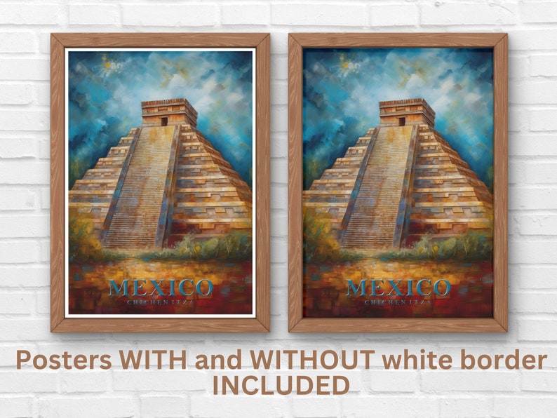 Mexico Digital Download Chichen Itza Commercial Use Wall Art Home Decor ...