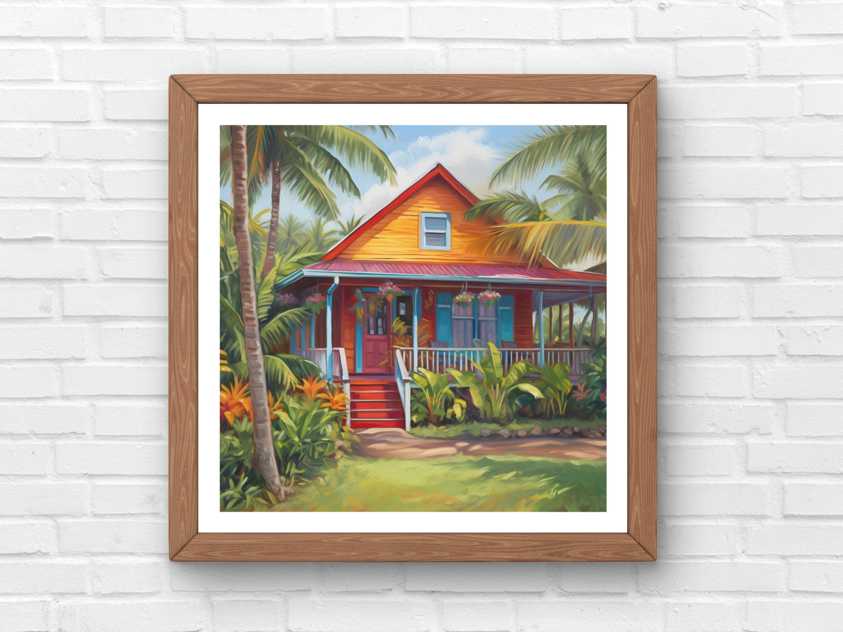 Caribbean Art Digital Download Commercial Use Home Decor Tropical Wall ...