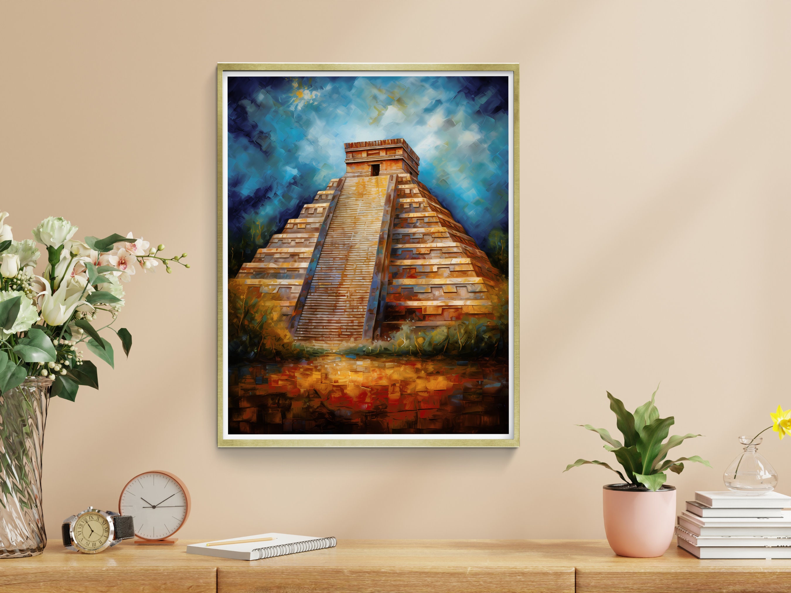 Mexico Digital Download Chichen Itza Commercial Use Wall Art Home Decor ...
