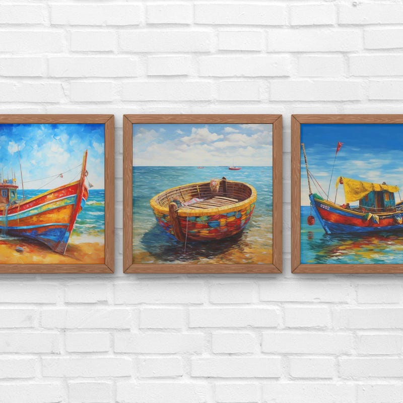 Vietnamese Fishing Boats - Etsy