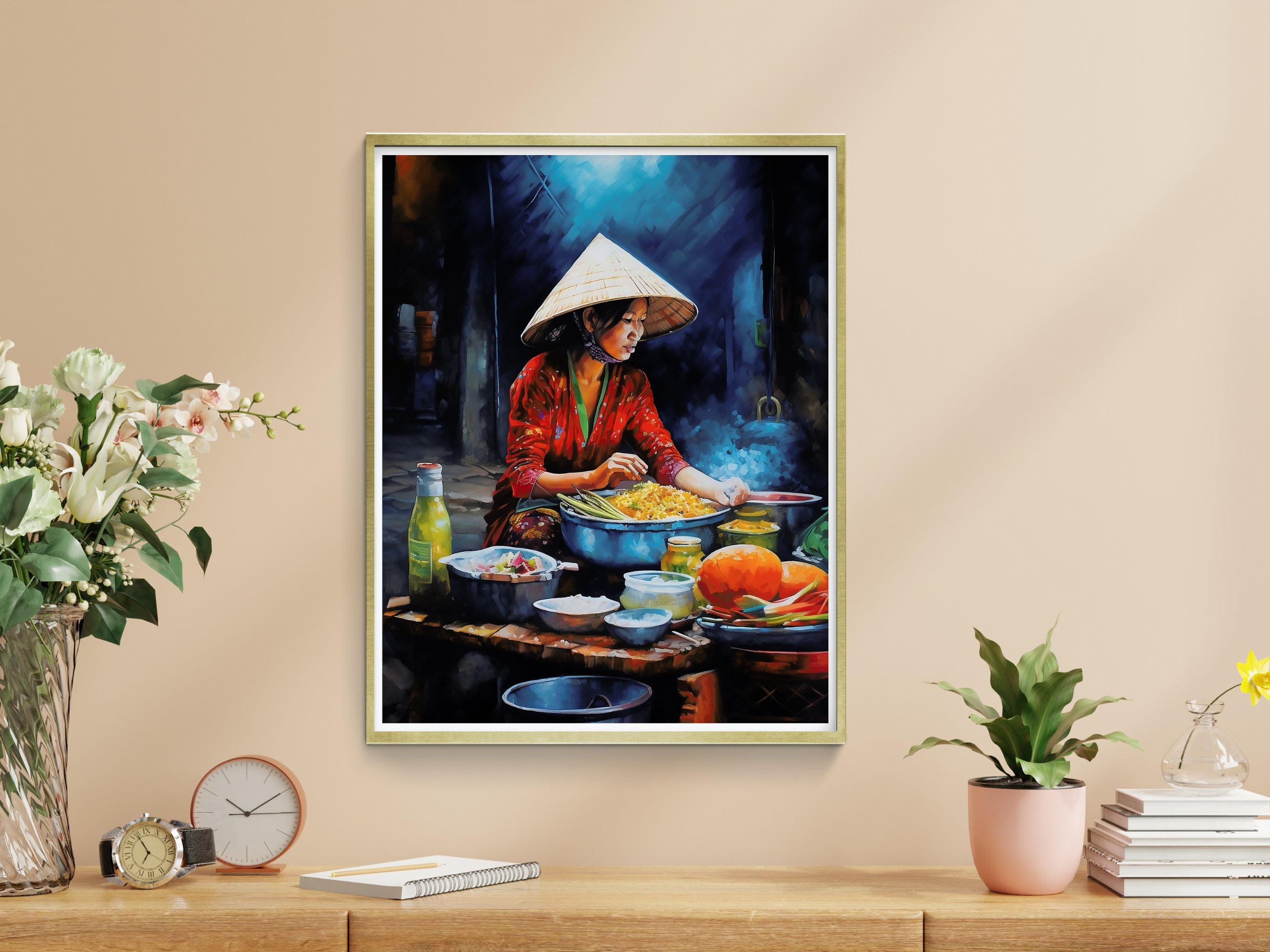 Set of 3 Wall Art Vietnam Digital Download Street Food Commercial Use ...
