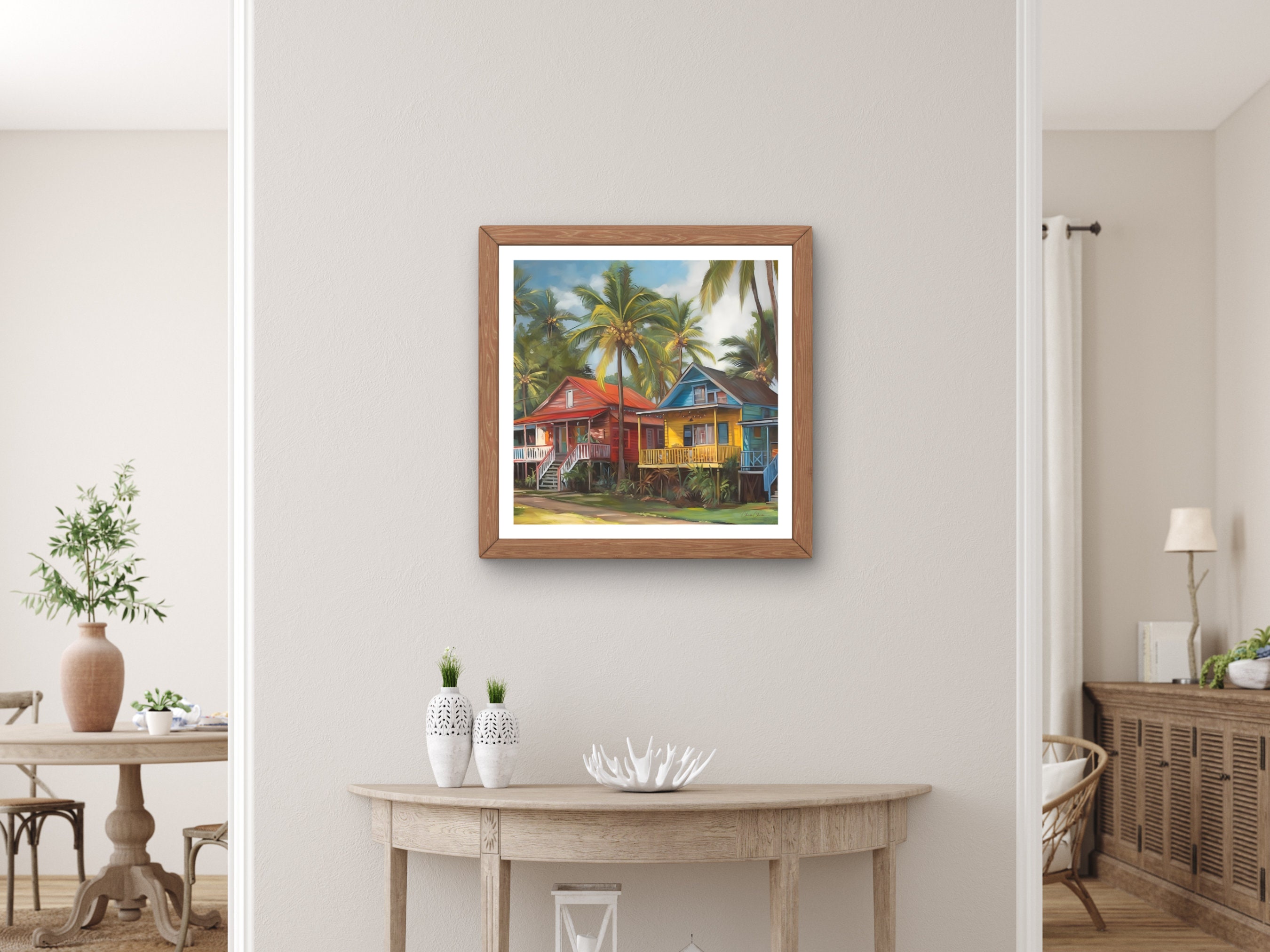 Caribbean Art Digital Download Commercial Use Home Decor Tropical Wall ...