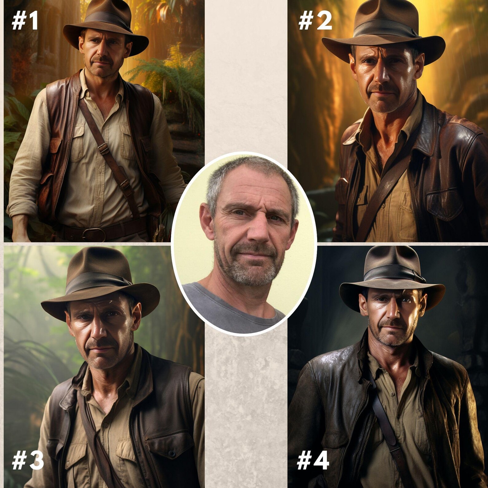 Custom Indiana Jones Portrait - Digital Download - Custom Portrait From ...
