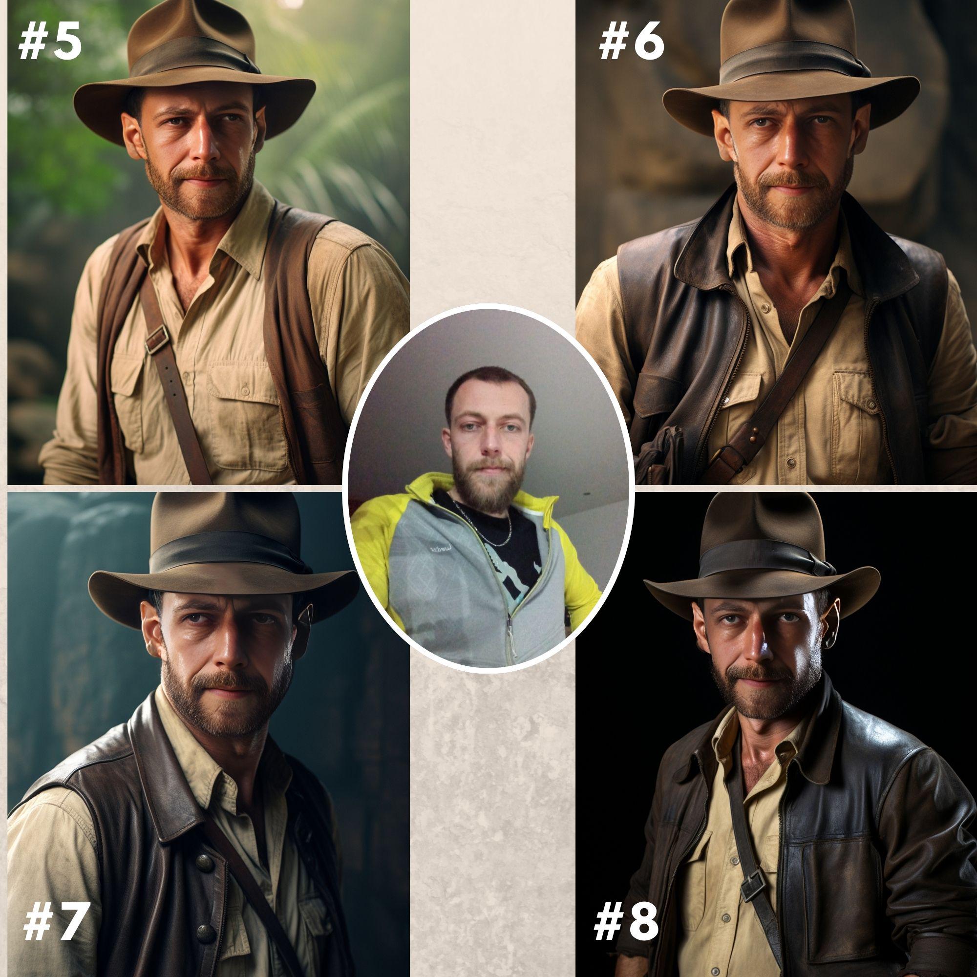 Custom Indiana Jones Portrait - Digital Download - Custom Portrait From ...