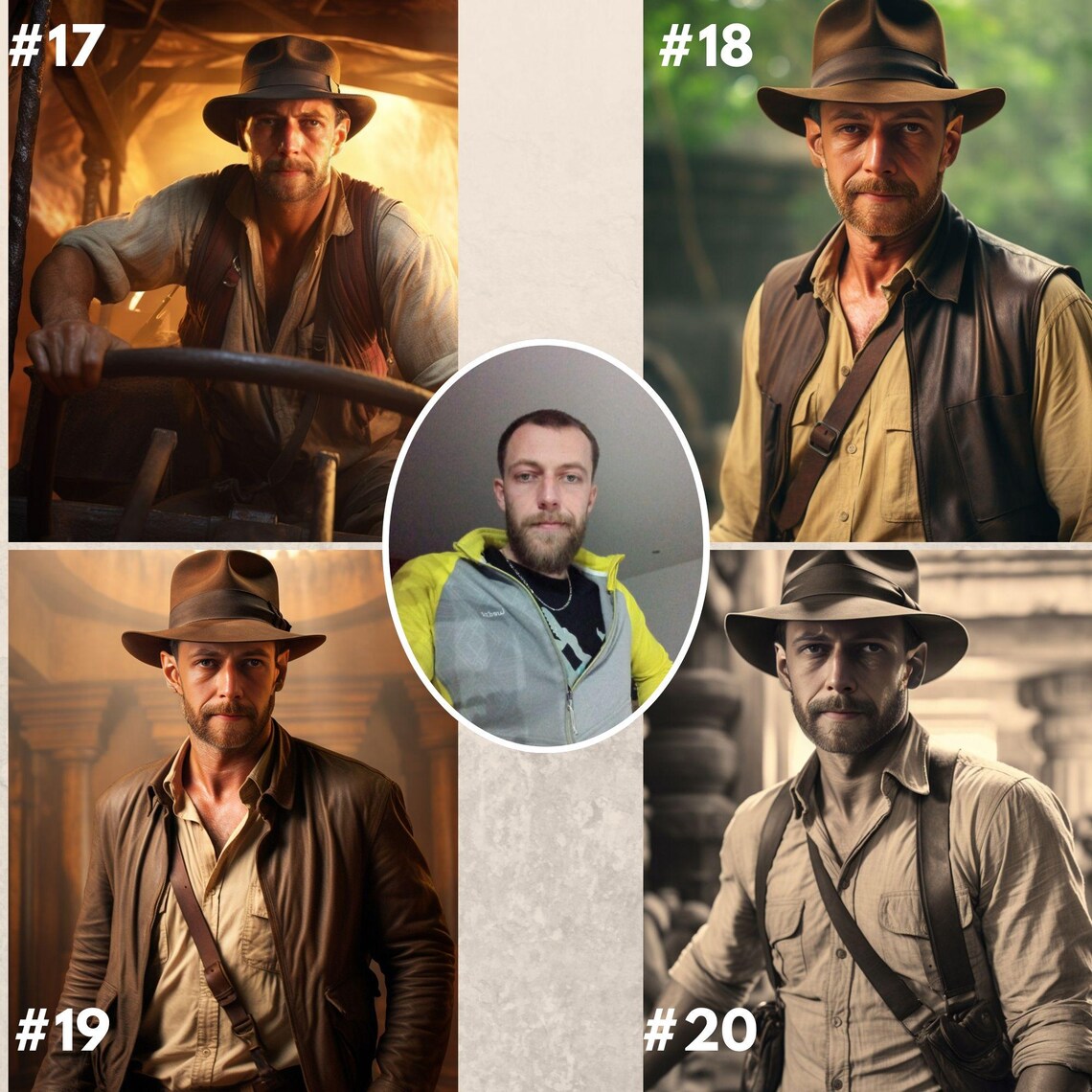 Custom Indiana Jones Portrait - Digital Download - Custom Portrait From ...