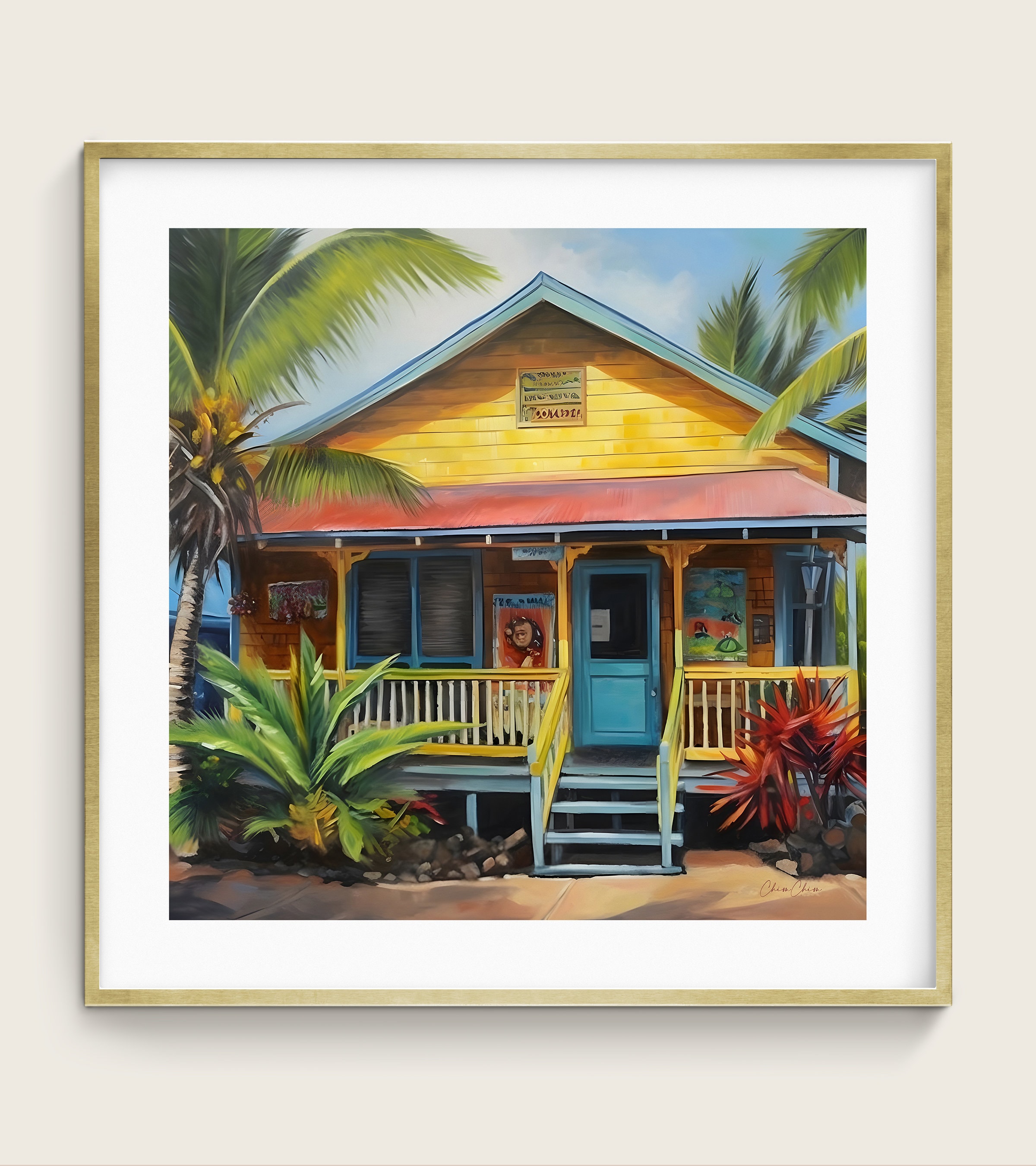 Set of 8 Caribbean Wall Art - Digital Download - Commercial Use - Home ...