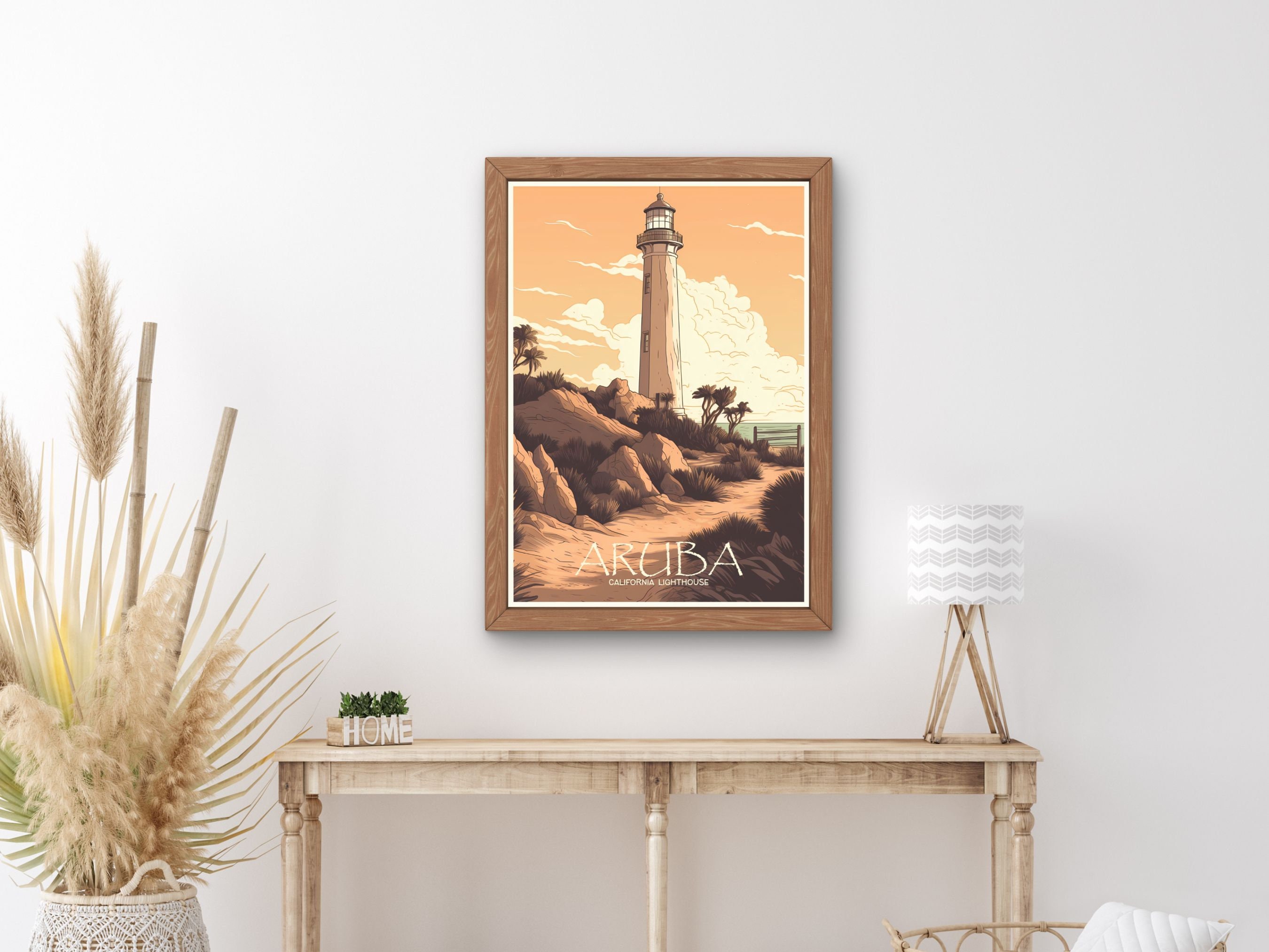 Aruba Travel Poster Digital Download Illustration Commercial Use ...