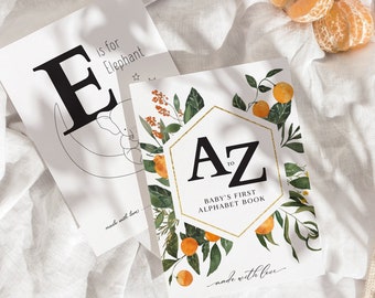 ABC Baby Shower Coloring Book , Animal Alphabet Coloring Pages , Baby ...