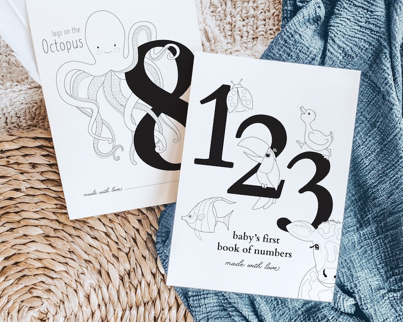 123 Coloring Book Numbers Coloring Pages Counting Animals - Etsy