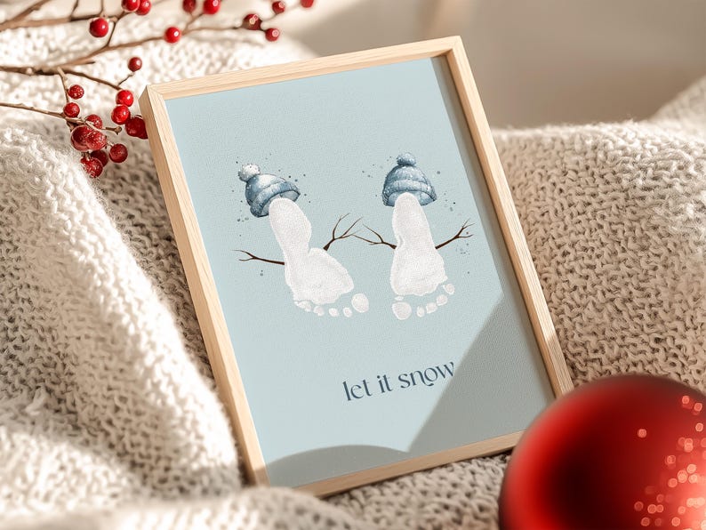 Winter Handprint Art Bundle | Christmas, Hanukkah, Snow Day Keepsakes ...