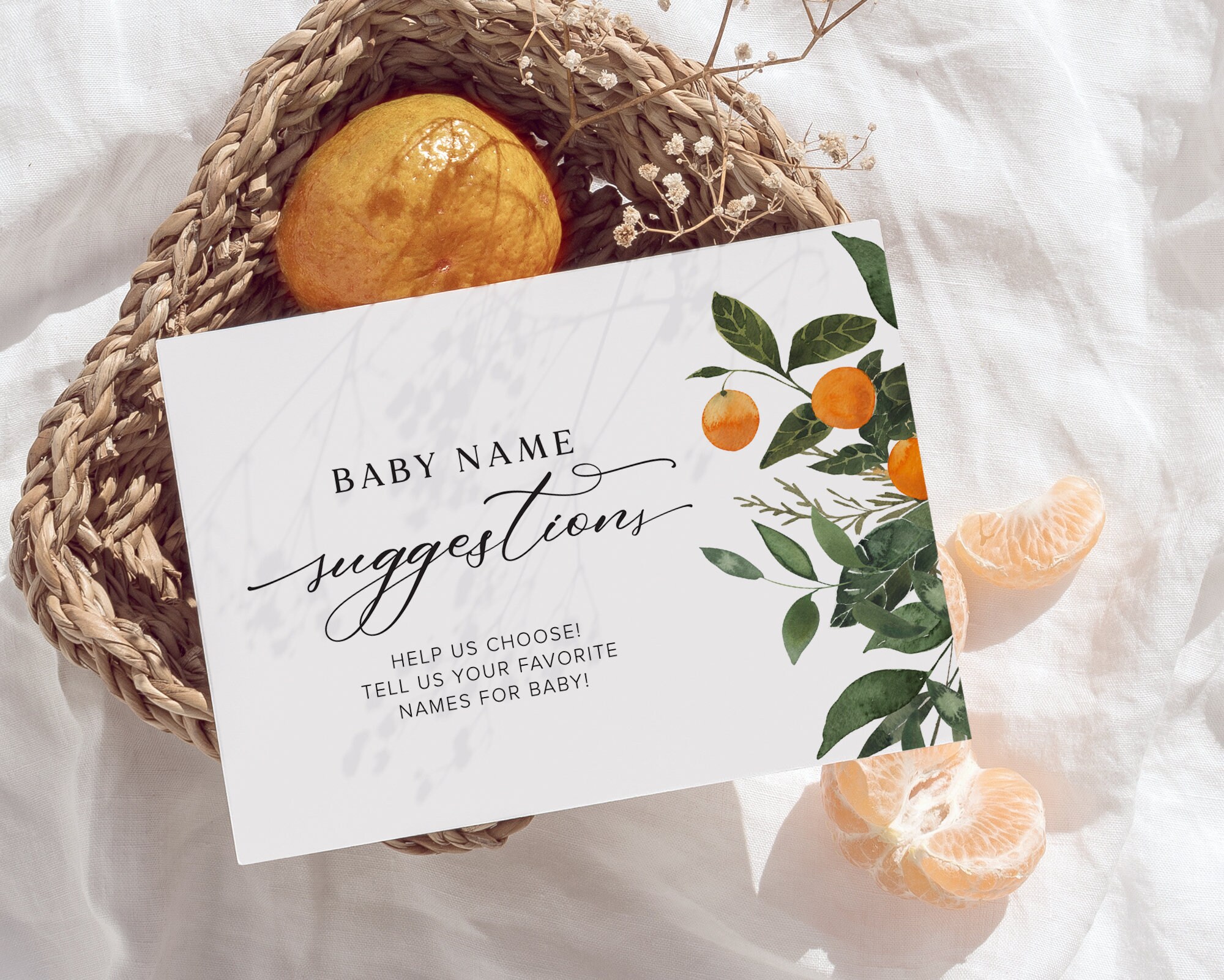 Citrus Baby Shower Game Bundle | 9 Printable Little Cutie Theme Games ...