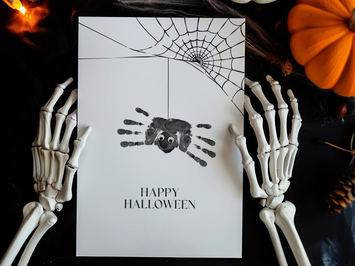 Fall Handprint Art Bundle | Halloween, Thanksgiving, Autumn Keepsake ...