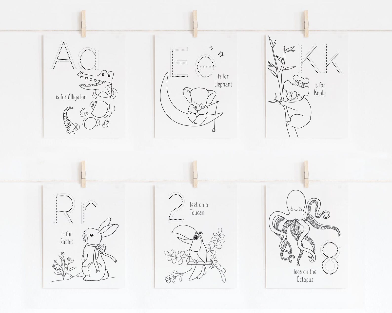 Alphabet Flash Cards | Letter & Number Formation Tracing | ABC and 123 ...