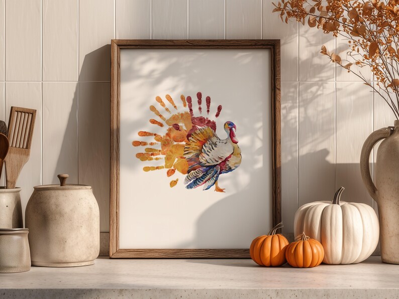 Fall Handprint Art Bundle | Halloween, Thanksgiving, Autumn Keepsake ...