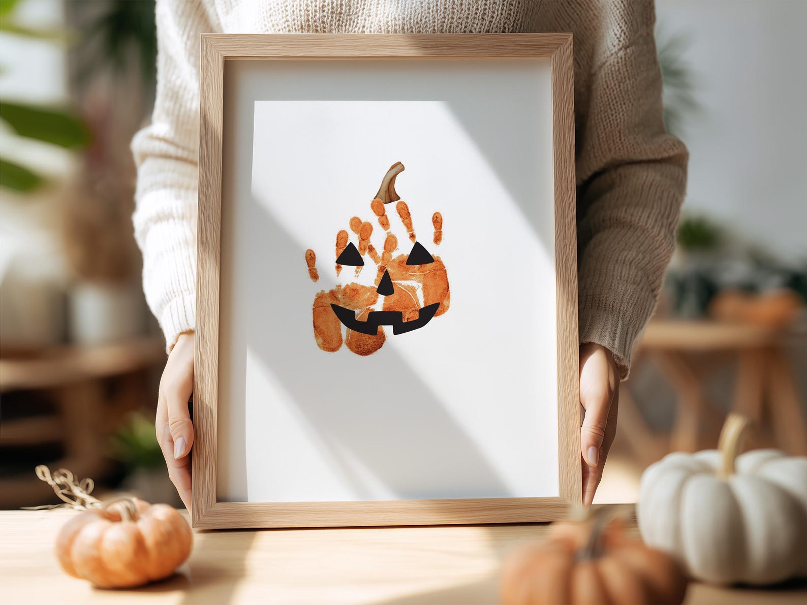 Fall Handprint Art Bundle | Halloween, Thanksgiving, Autumn Keepsake ...