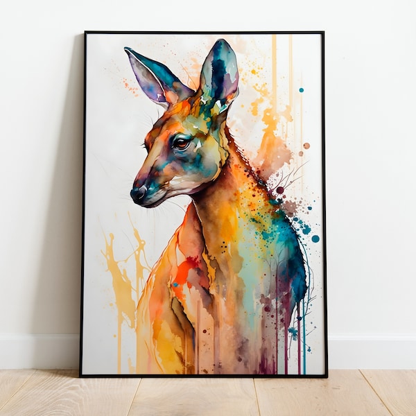 Kangaroo Print - Etsy Australia