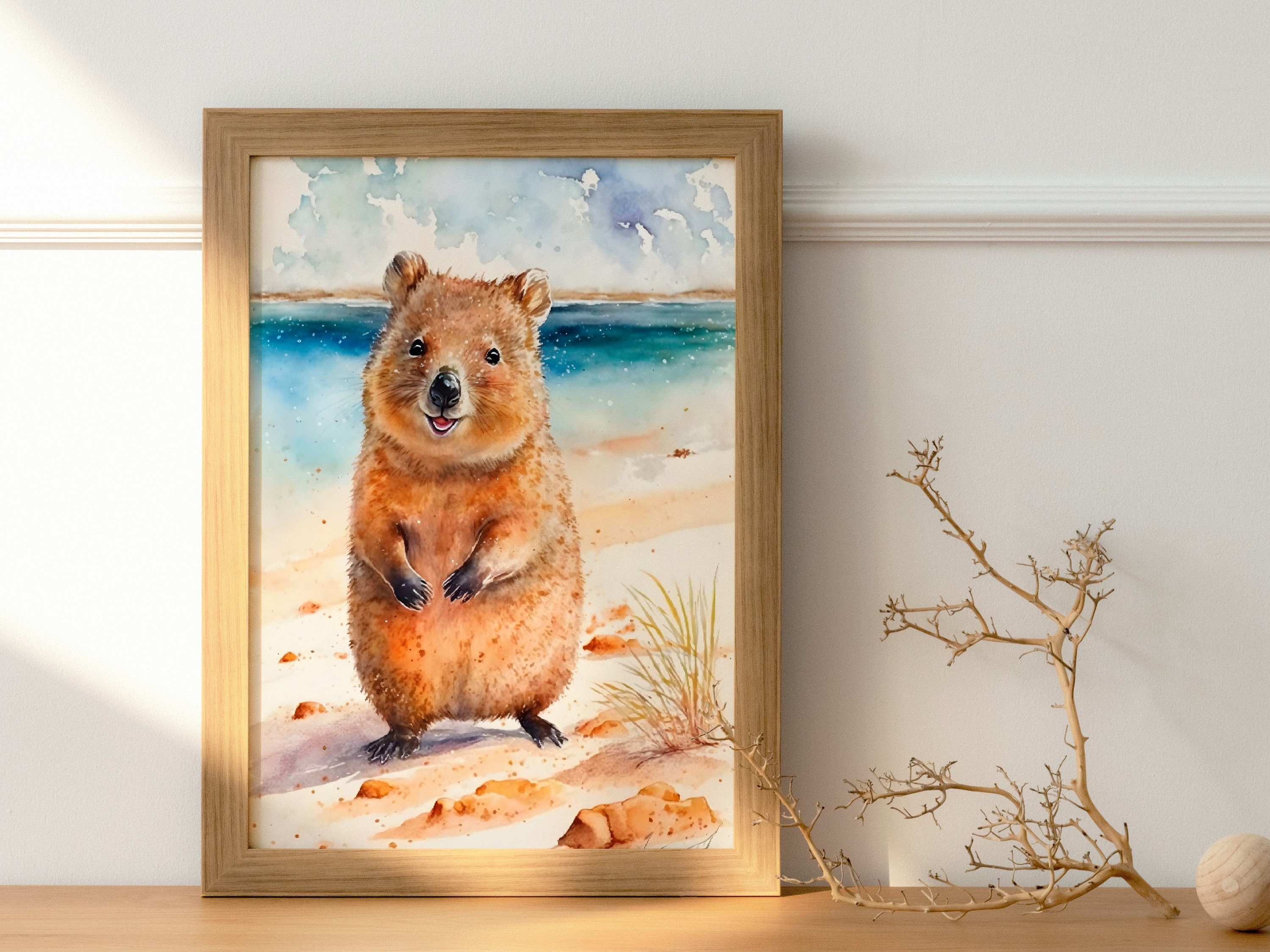 Quokka Watercolor PRINTABLE ART Quokka Print Instant Download Quokka ...