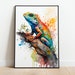 Lizard Watercolor PRINTABLE ART Lizard Print Instant Download Lizard ...