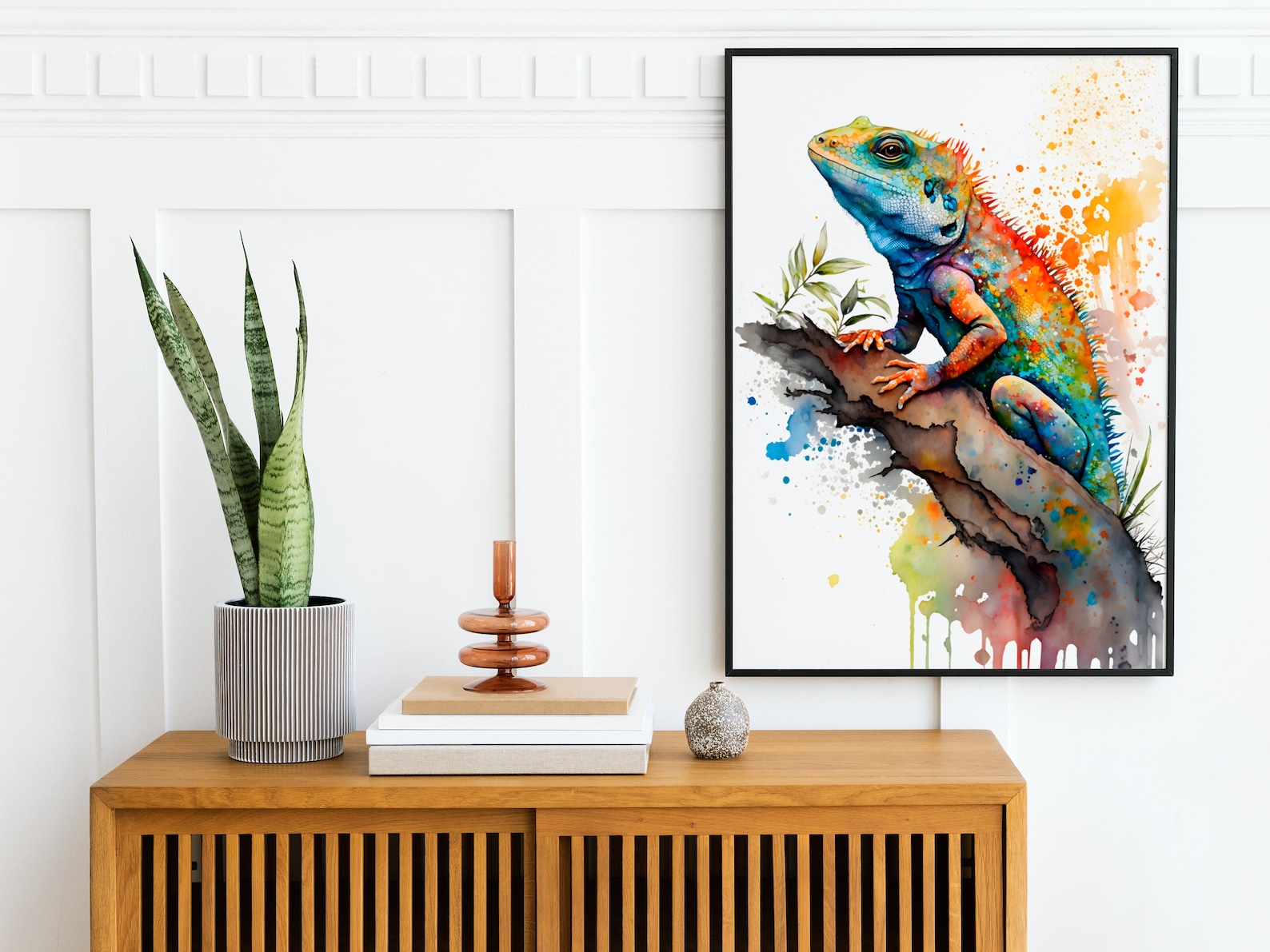 Lizard Watercolor PRINTABLE ART Lizard Print Instant Download Lizard ...