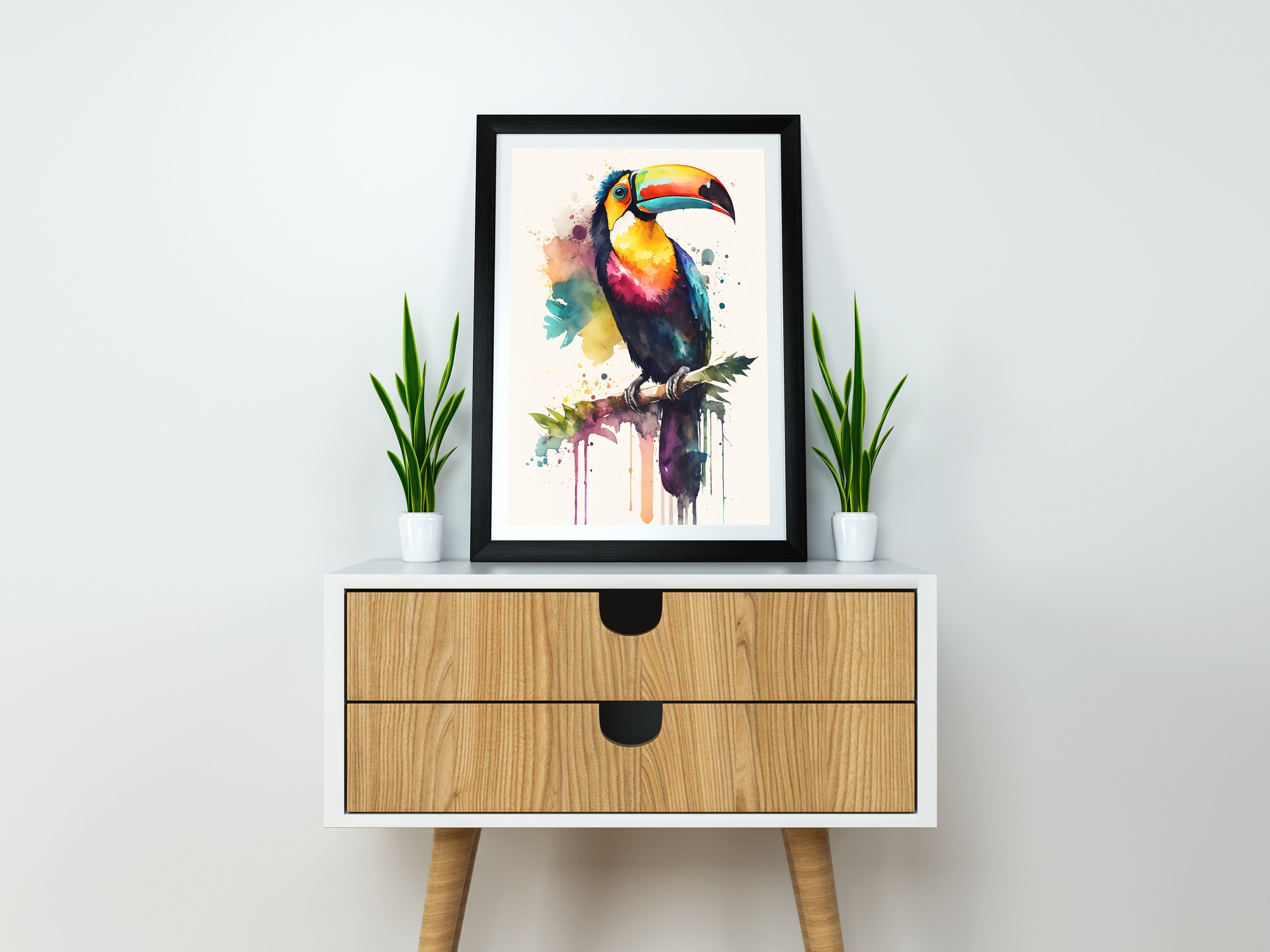 Toucan Watercolor PRINTABLE ART Toucan Print Instant Download Toucan ...