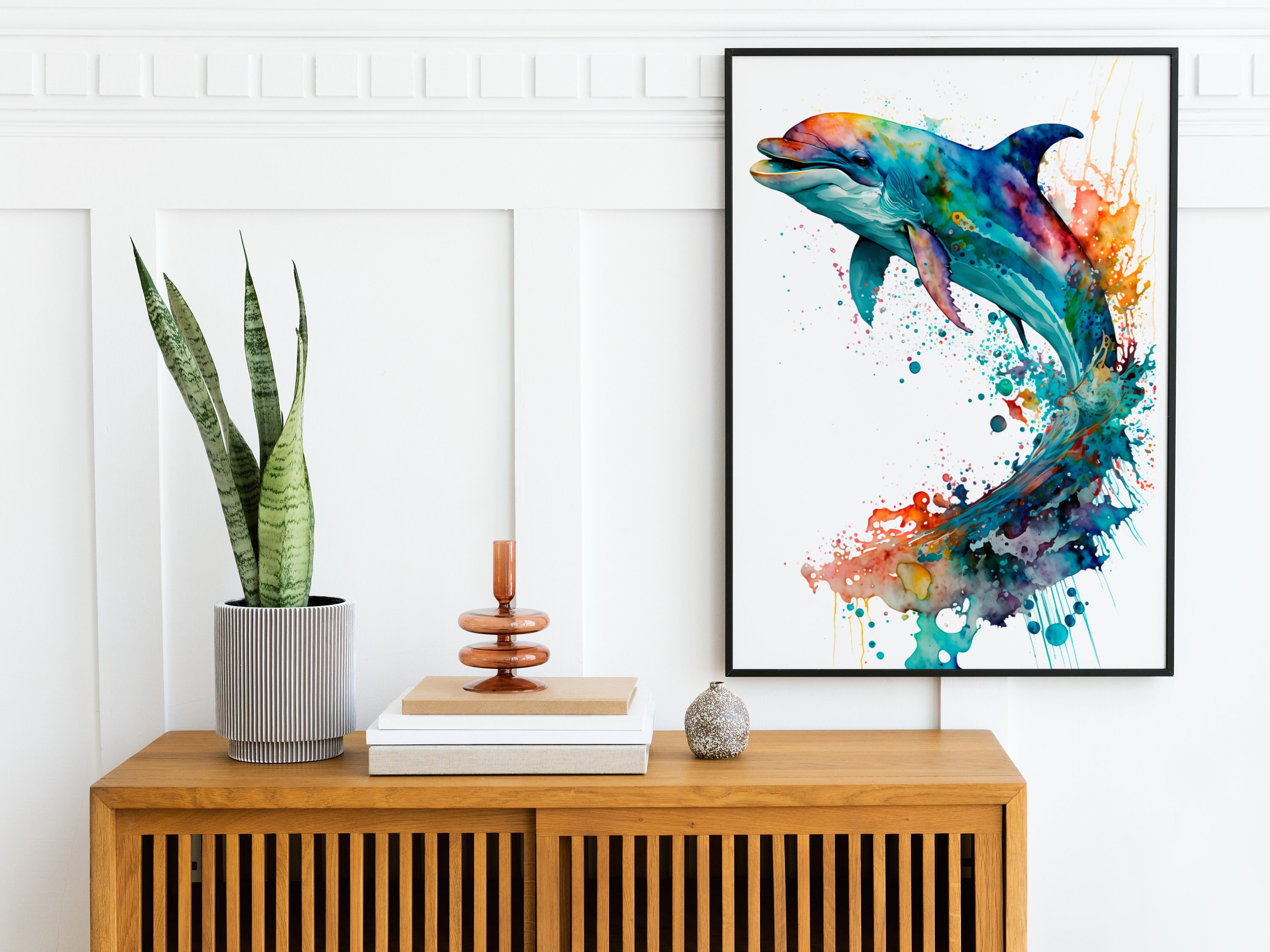Aquarell Delfin DRUCKBARE KUNST Delfin Sofort Download Delfin Poster ...