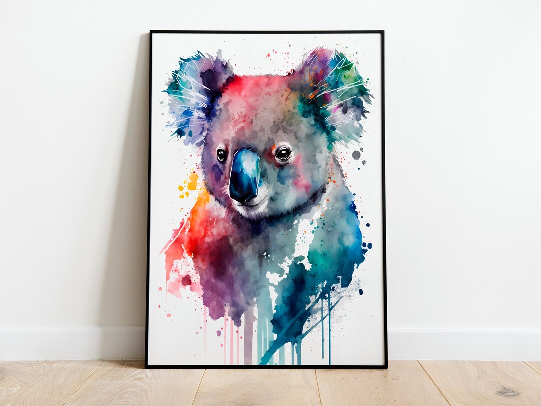 Koala Aquarell DRUCKBARE KUNST Koala Print Sofortiger Download Koala ...