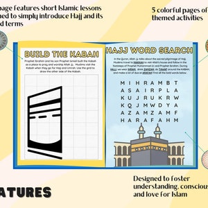 Colorful Hajj Printables | Printable Hajj Worksheets | Islamic Hajj ...