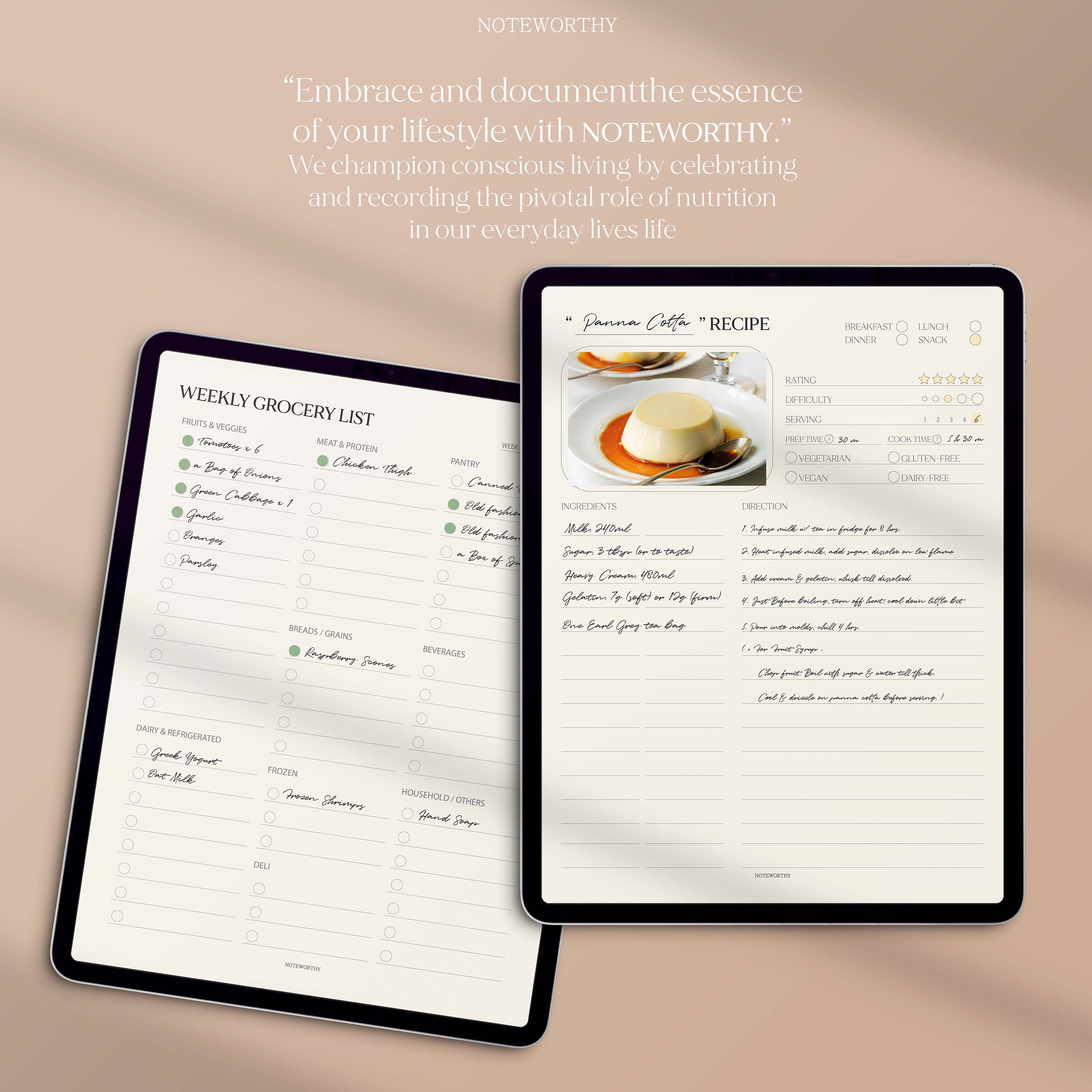 Weekly Meal Planner With Grocery List Goodnotes Weekly Meal Planner ...