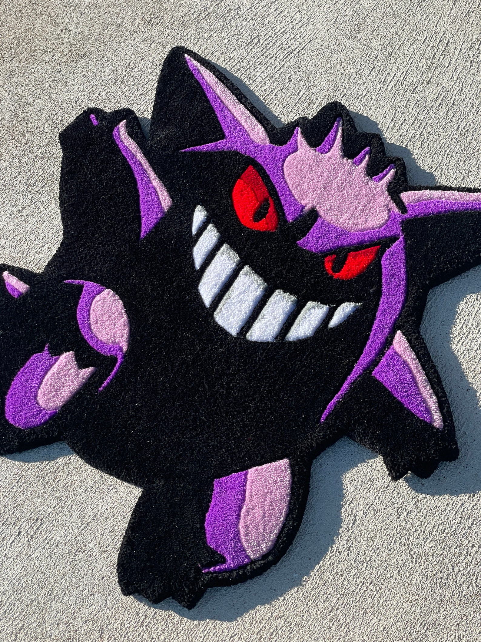 Gengar Tufted Rug Custom Handmade Gift - Etsy