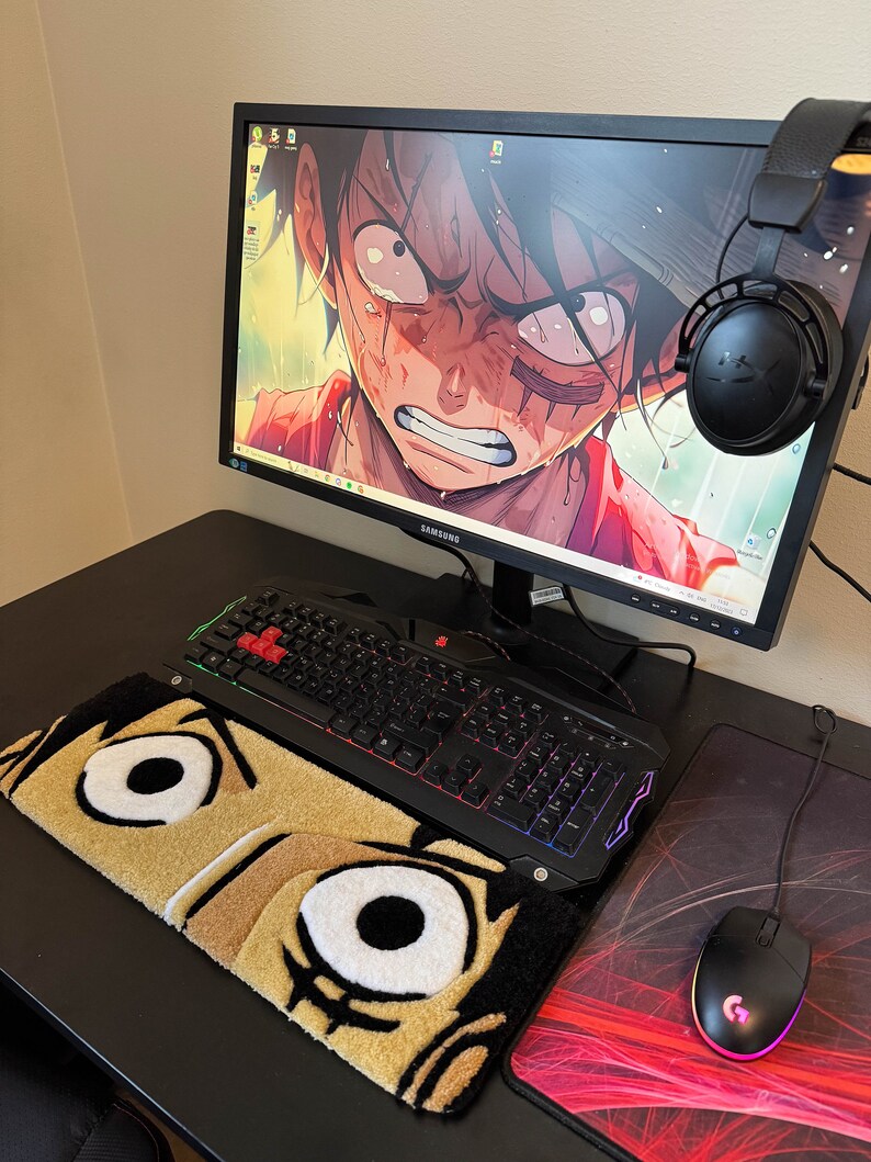 Anime Keyboard Tufted Rug - Etsy