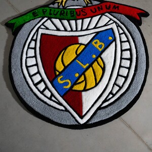 Custom Football Club Logo Tufted Rug - Etsy