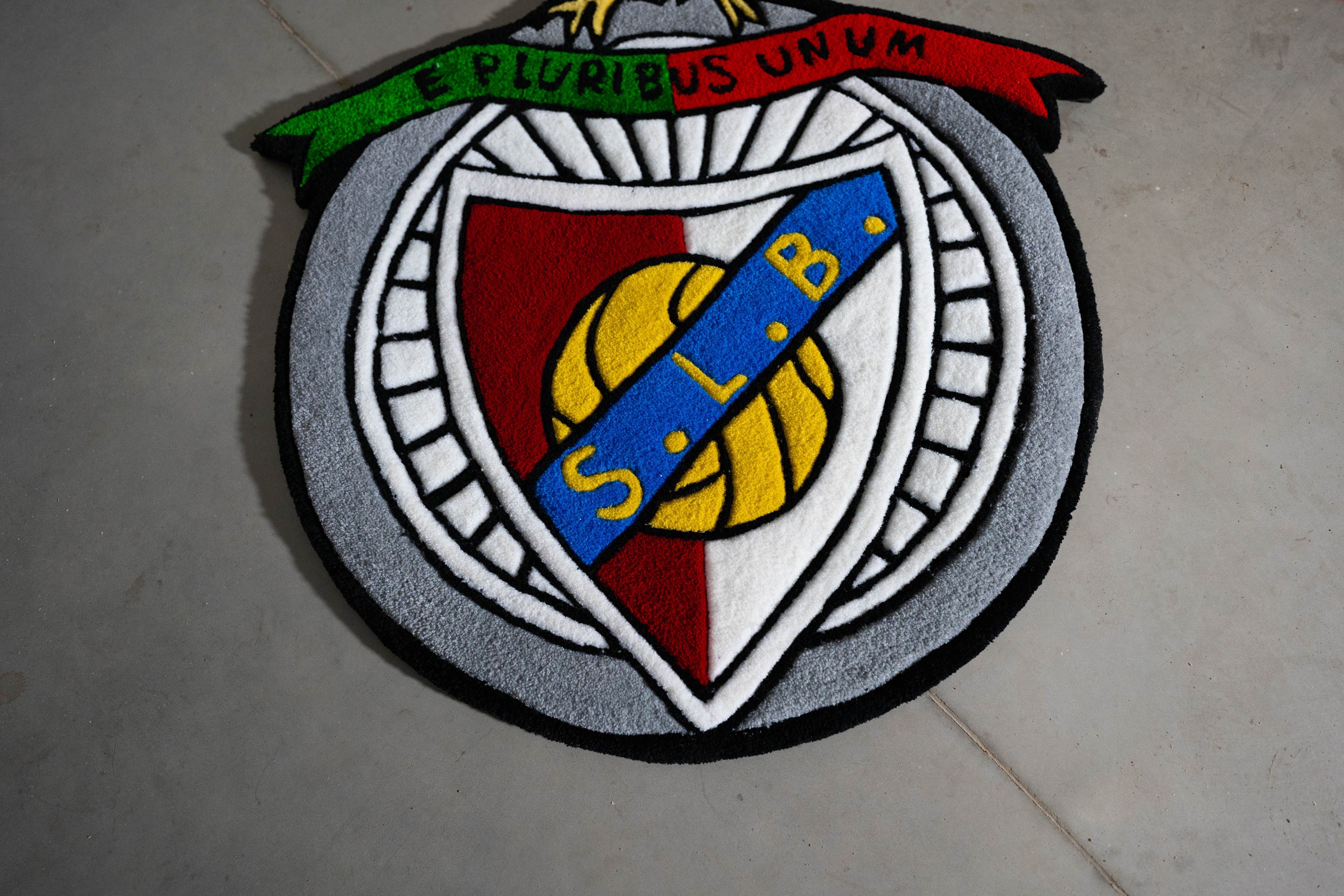 Custom Football Club Logo Tufted Rug - Etsy