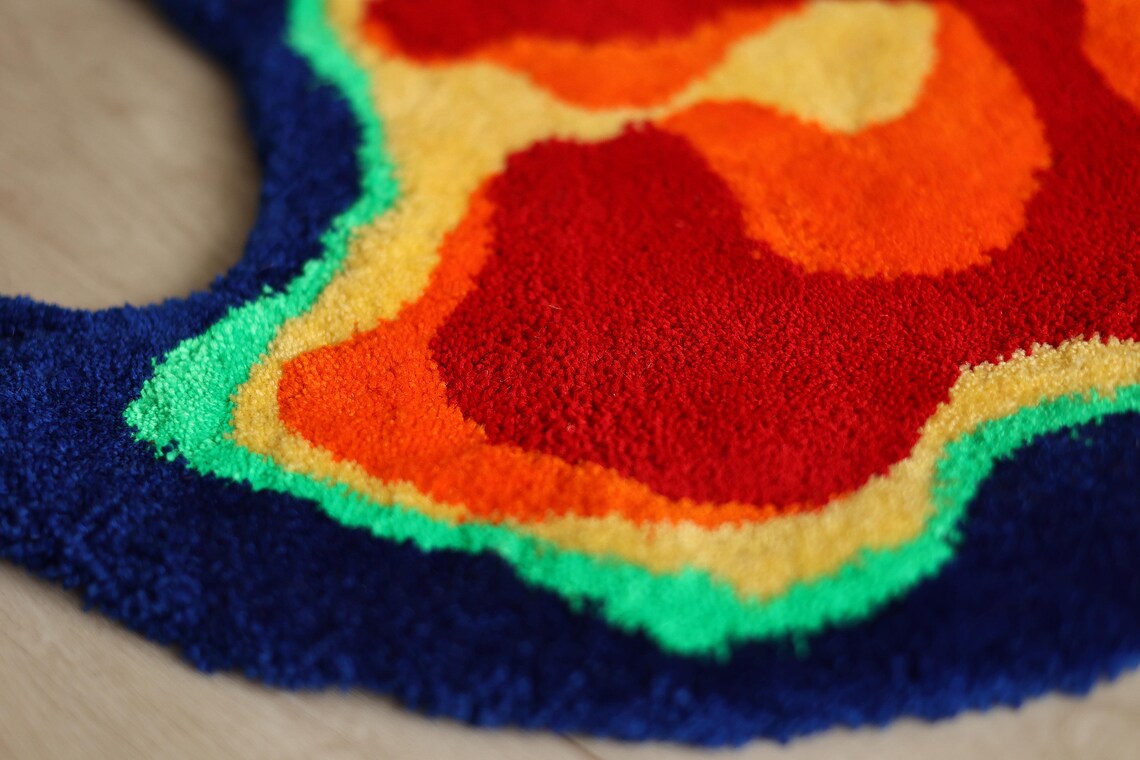 Thermal Hand Tufted Rug - Etsy
