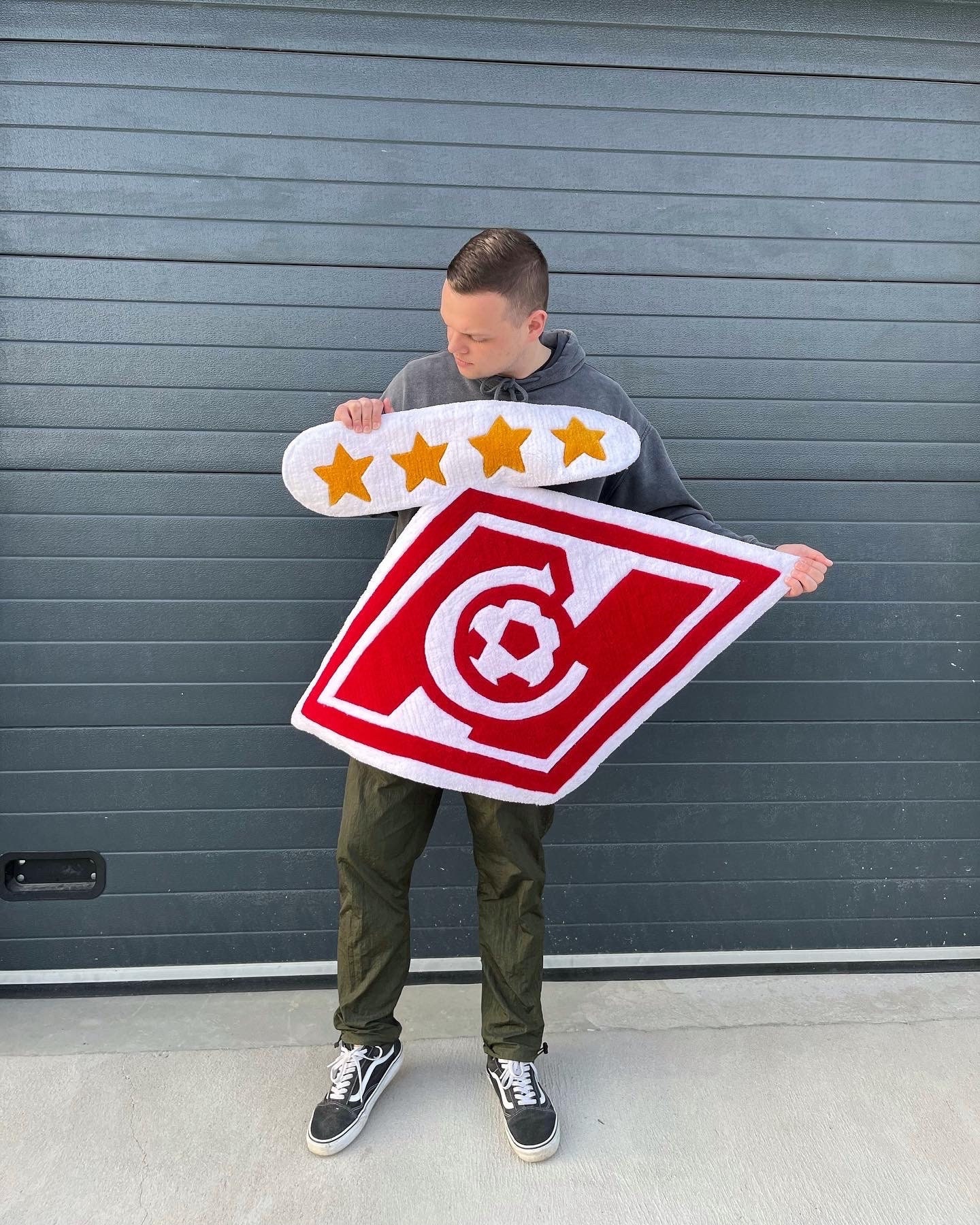 Custom Football Club Logo Tufted Rug - Etsy