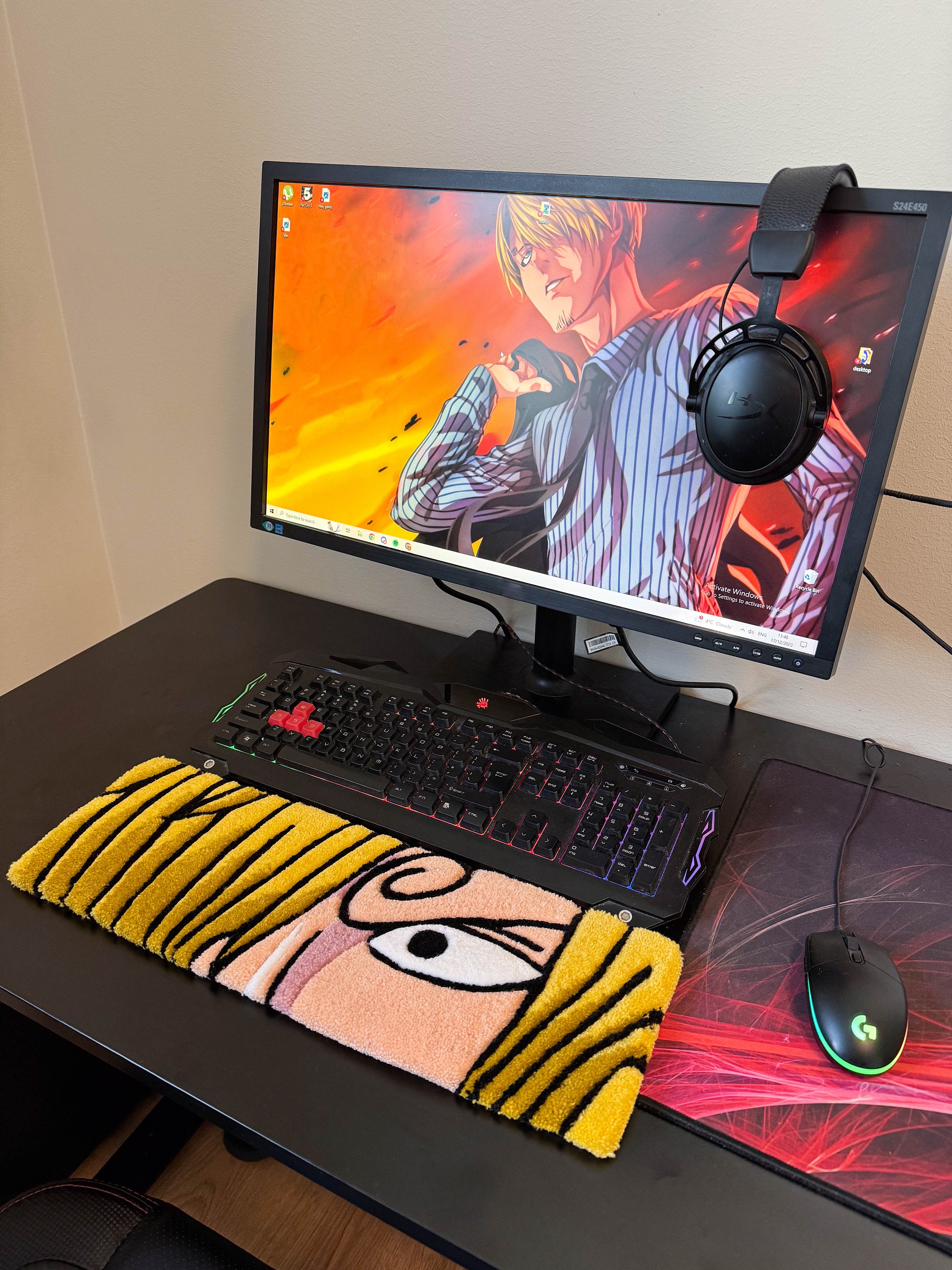 Anime Keyboard Tufted Rug - Etsy