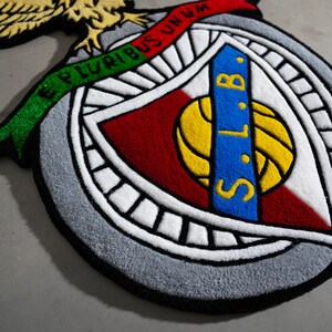 Custom Football Club Logo Tufted Rug - Etsy