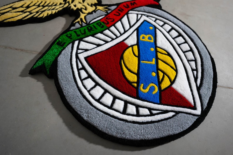 Custom Football Club Logo Tufted Rug - Etsy