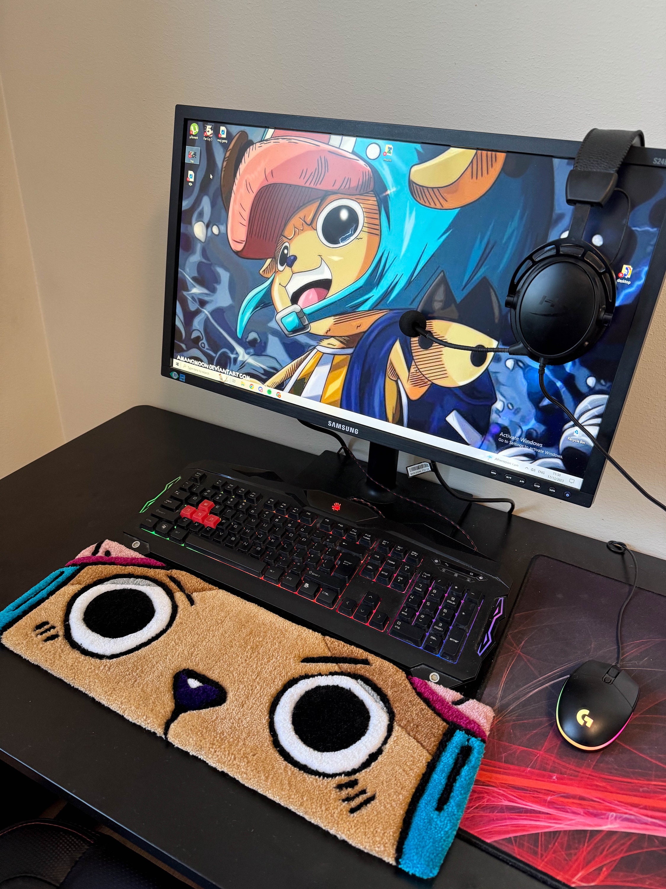 Tufted Keyboard Rug Anime - Etsy