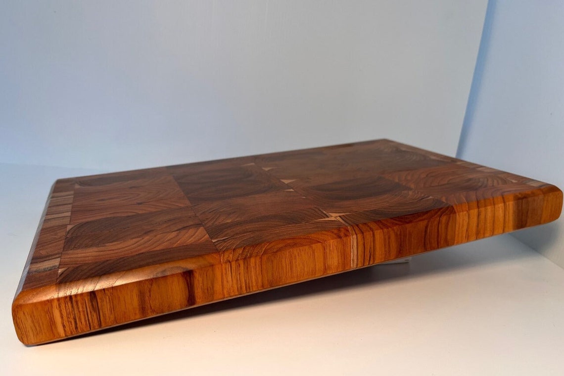 Teak Wood Double Sided Cutting Board - Etsy