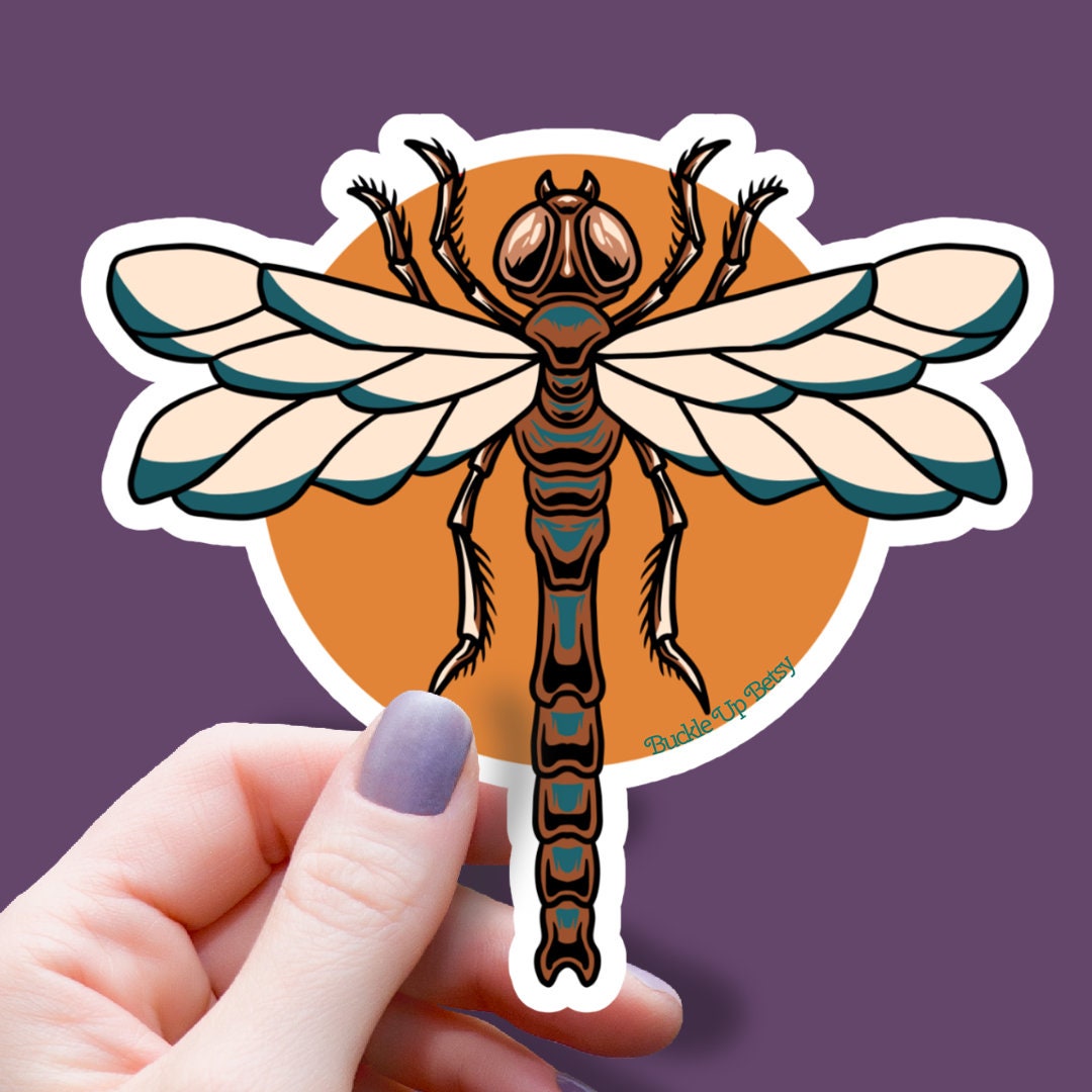 Dragonfly American Traditional Tattoo Style Beautiful Insect presented ...