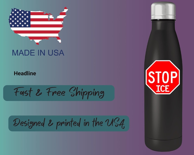 Abolish ICE Vinyl Sticker – Anti Trump, Fdt, Resist Waterproof Decal - Etsy