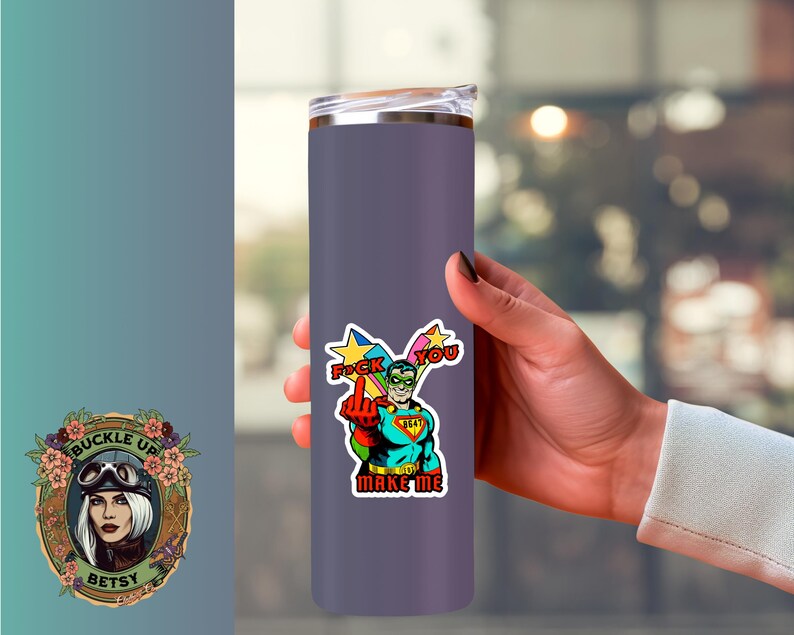 F*ck You Make Me Sticker, Resist in Advance Protest Waterproof Die Cut ...