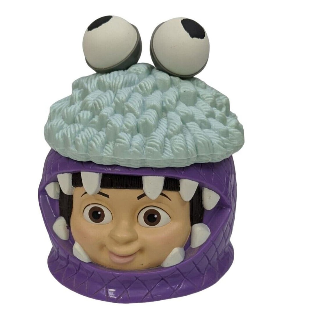 Boo Monsters Ink Mop Head Covered Plastic Mug Vtg Disney 90s on Ice ...