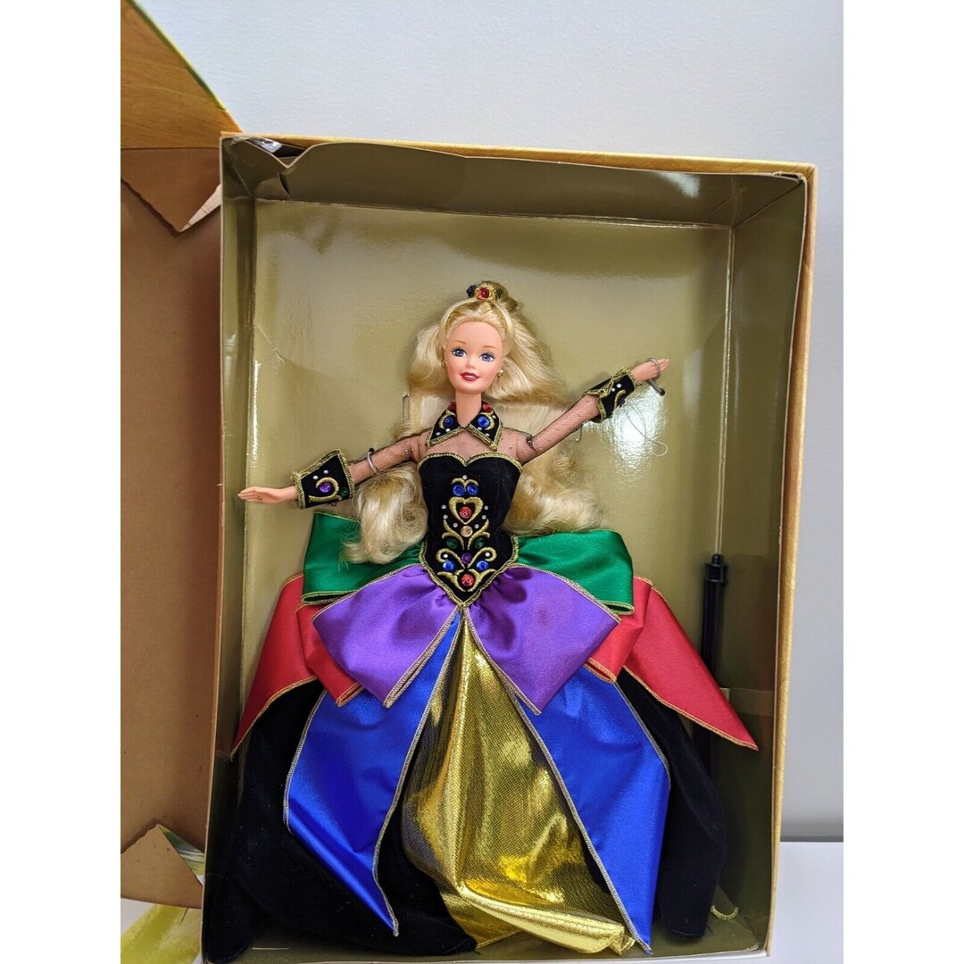 Midnight Princess Barbie Black Velvet Gold 1997 Limited - Etsy