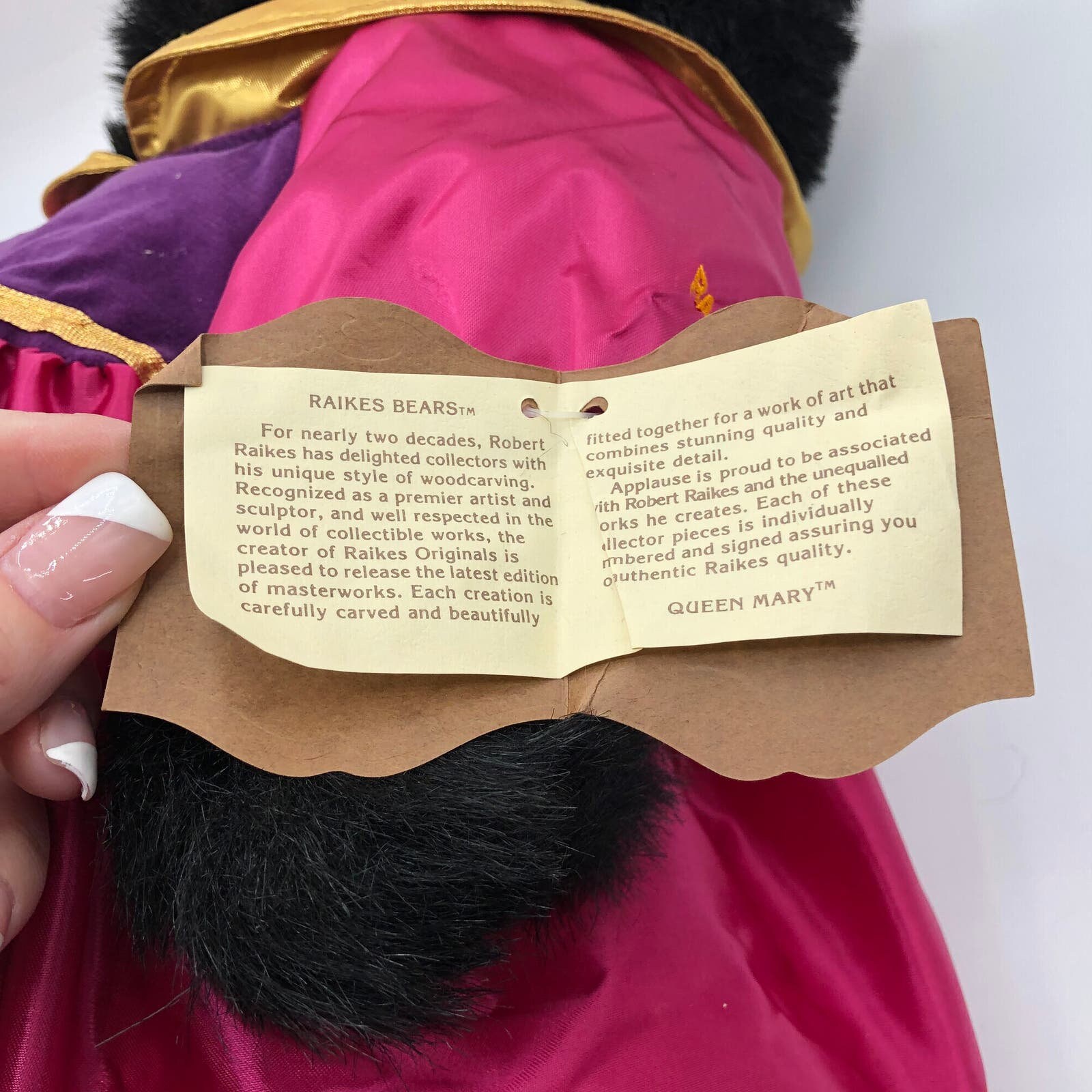 QUEEN MARY Robert Raikes Royal Collection 22 Collectible Black Bear ...