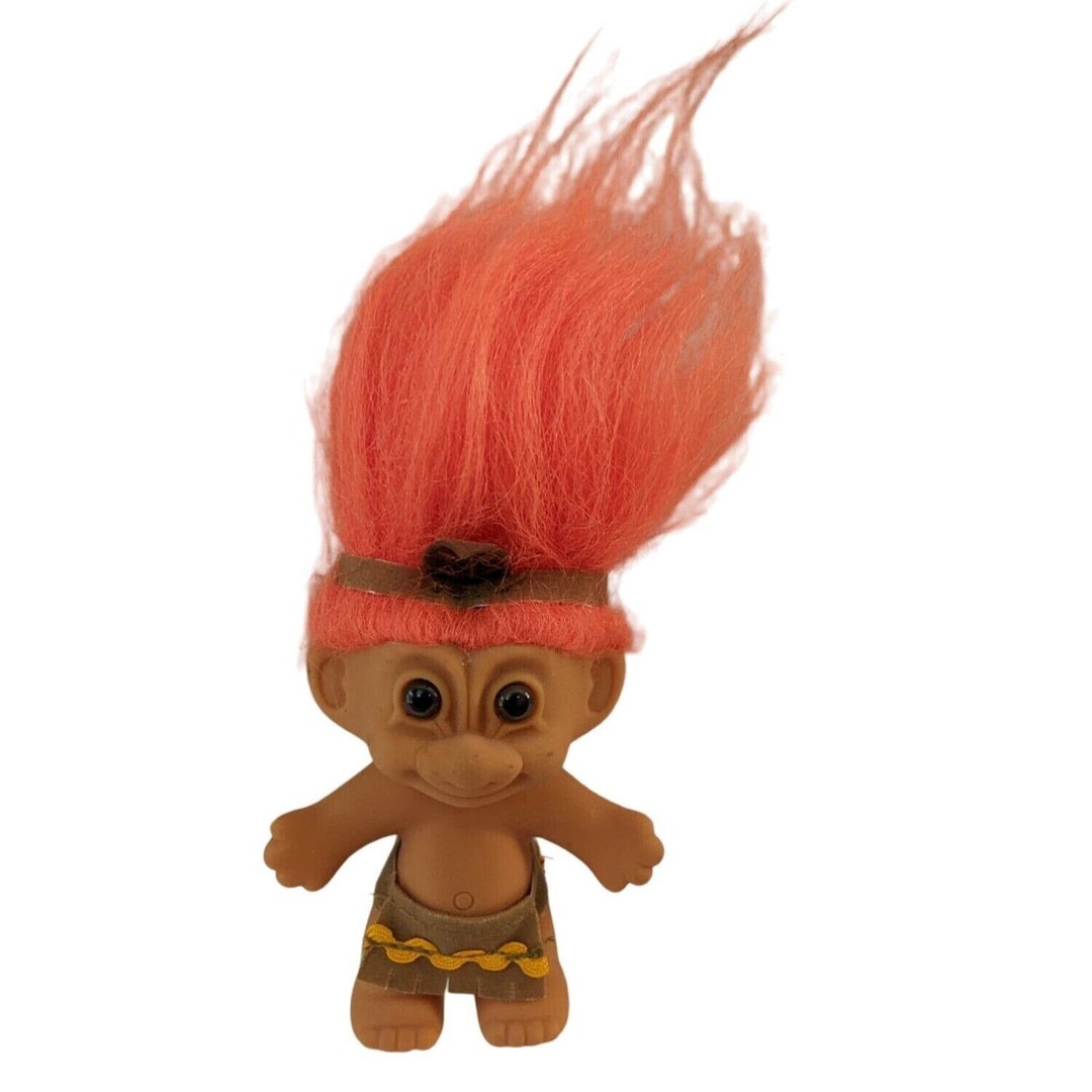 Vintage Troll Doll 90s Indian Native American Thanksgiving Russ 3 ...